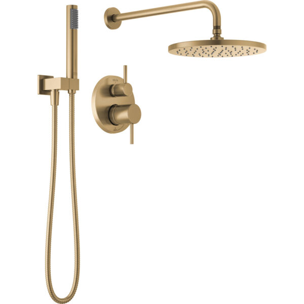 Delta Modern Monitor 14 Series Shower With Raincan, Hand Shower & Rough ...