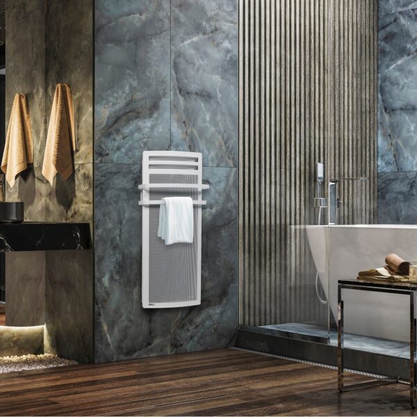 ConvectAir Opera B Electric Radiant White Towel Warmer - Dynasty Bathrooms